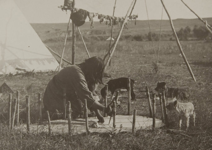 Documenting the life of Native Americans at Crow Reservation at the ...