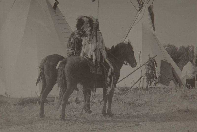 Documenting the life of Native Americans at Crow Reservation at the ...
