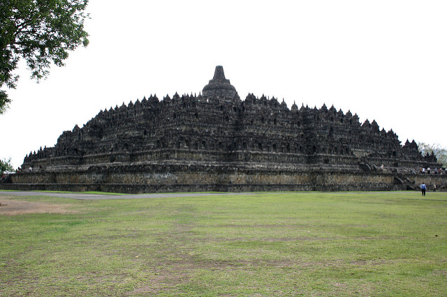 Borobudur temple in Indonesia is the largest Buddhist temple and one of ...