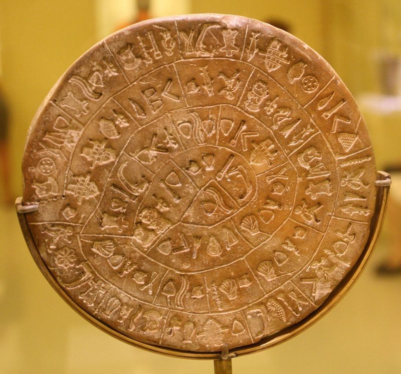 The Phaistos Disk is the best-known Minoan inscription and one of the ...