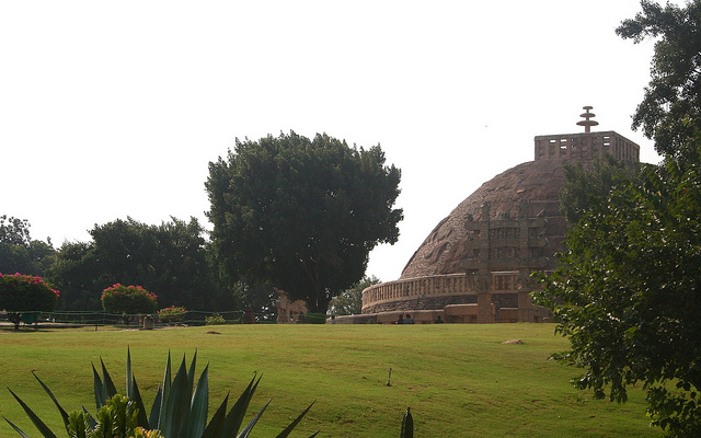 The most important of all the Sanchi monuments is the Sanchi Stupa ...
