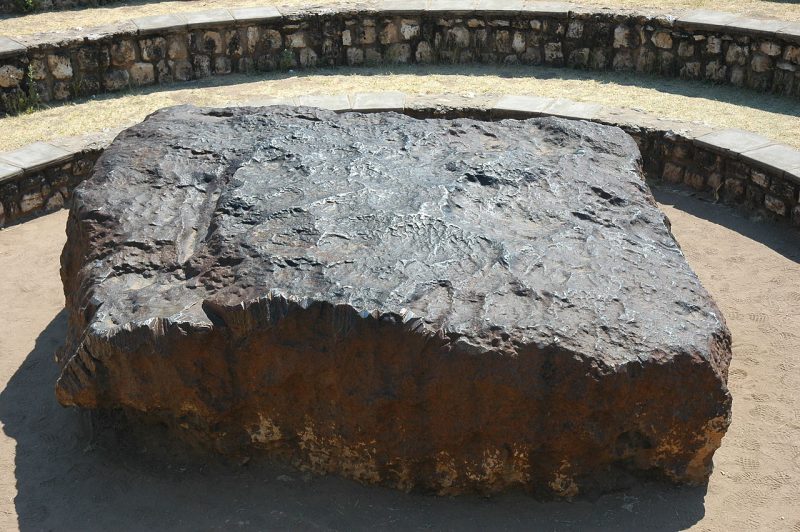 The Hoba meteorite, estimated at 66 tons, left no crater when it fell ...