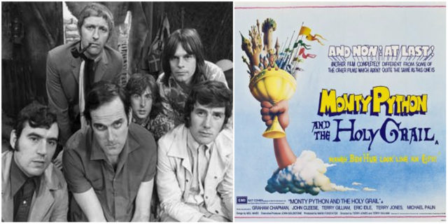 The budget for "Monty Python & the Holy Grail" was raised by rock bands ...