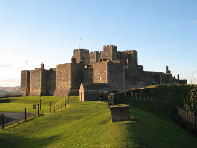 “Roman Lighthouse” at Dover Castle is the oldest building in England ...