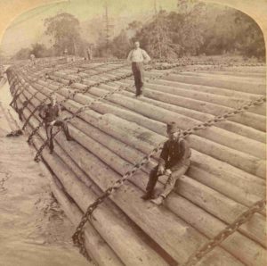 The mighty log rafts of the old new world – tough work – tough men ...