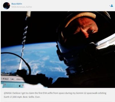 Buzz Aldrin took the first Selfie in Space in 1966 | The Vintage News