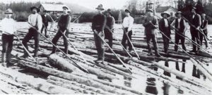 The mighty log rafts of the old new world – tough work – tough men ...