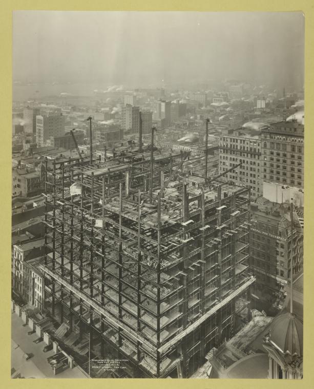 A photographic journey of the construction of the Woolworth Building ...