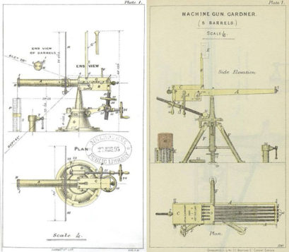 The Gardner Gun: 19-th century manually operated proto-machine gun ...