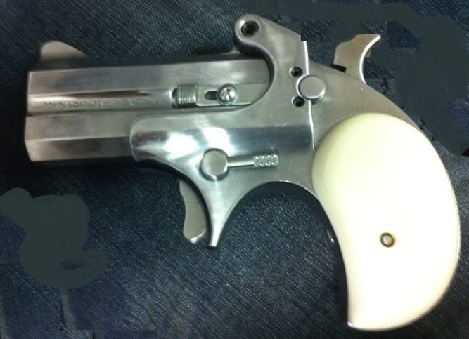 The Derringer: the smallest hand gun which is best known for the ...