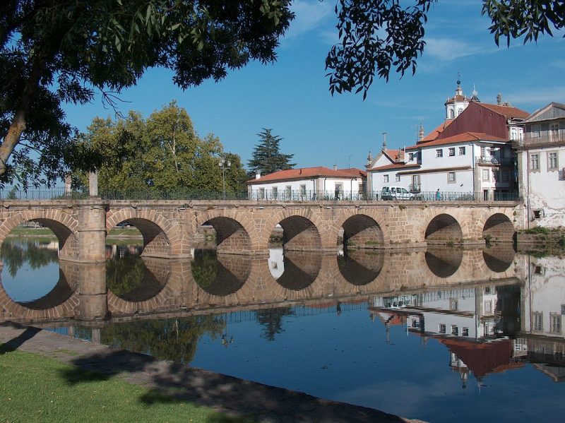 The Roman Bridge in Chaves, also known as the Trajan’s bridge dates ...