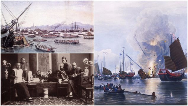 The British were selling about 1,400 tons of opium per year to China ...