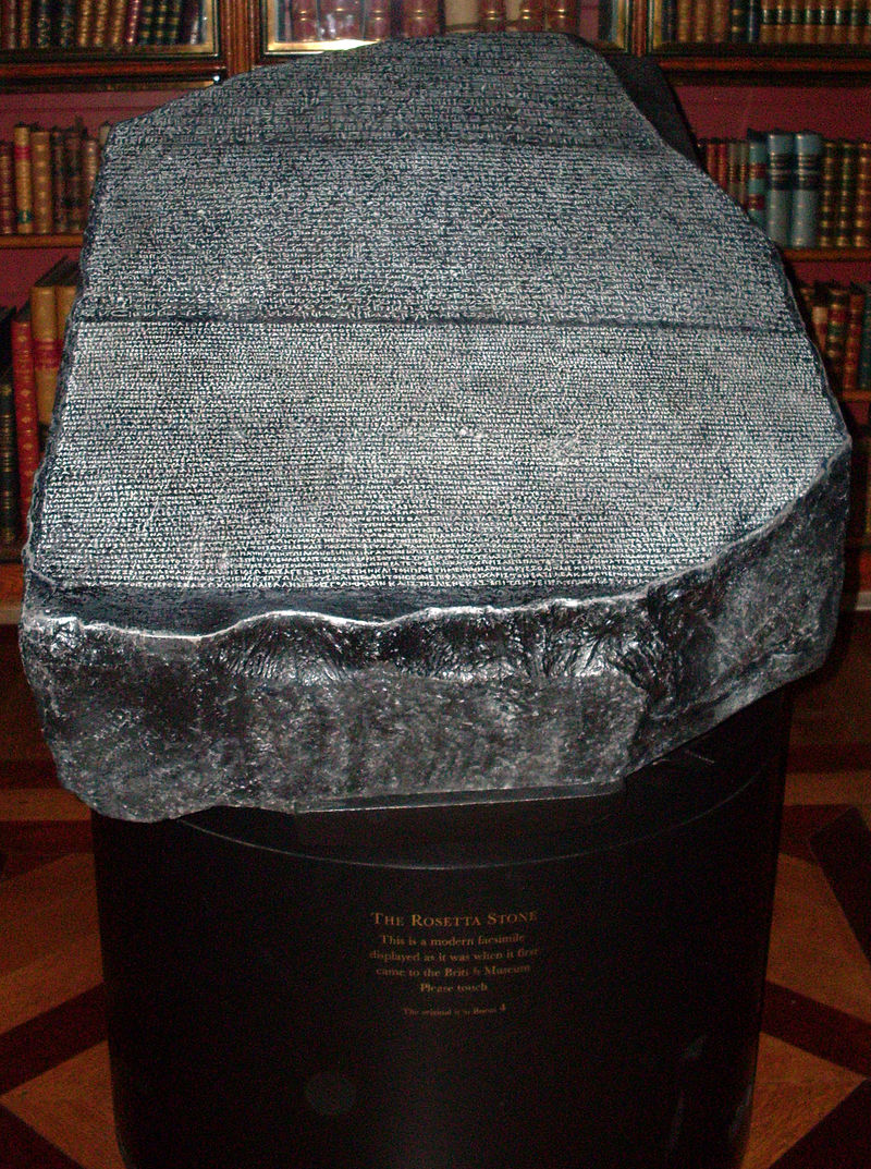 The Rosetta Stone: A decree carved in three different scripts is ...