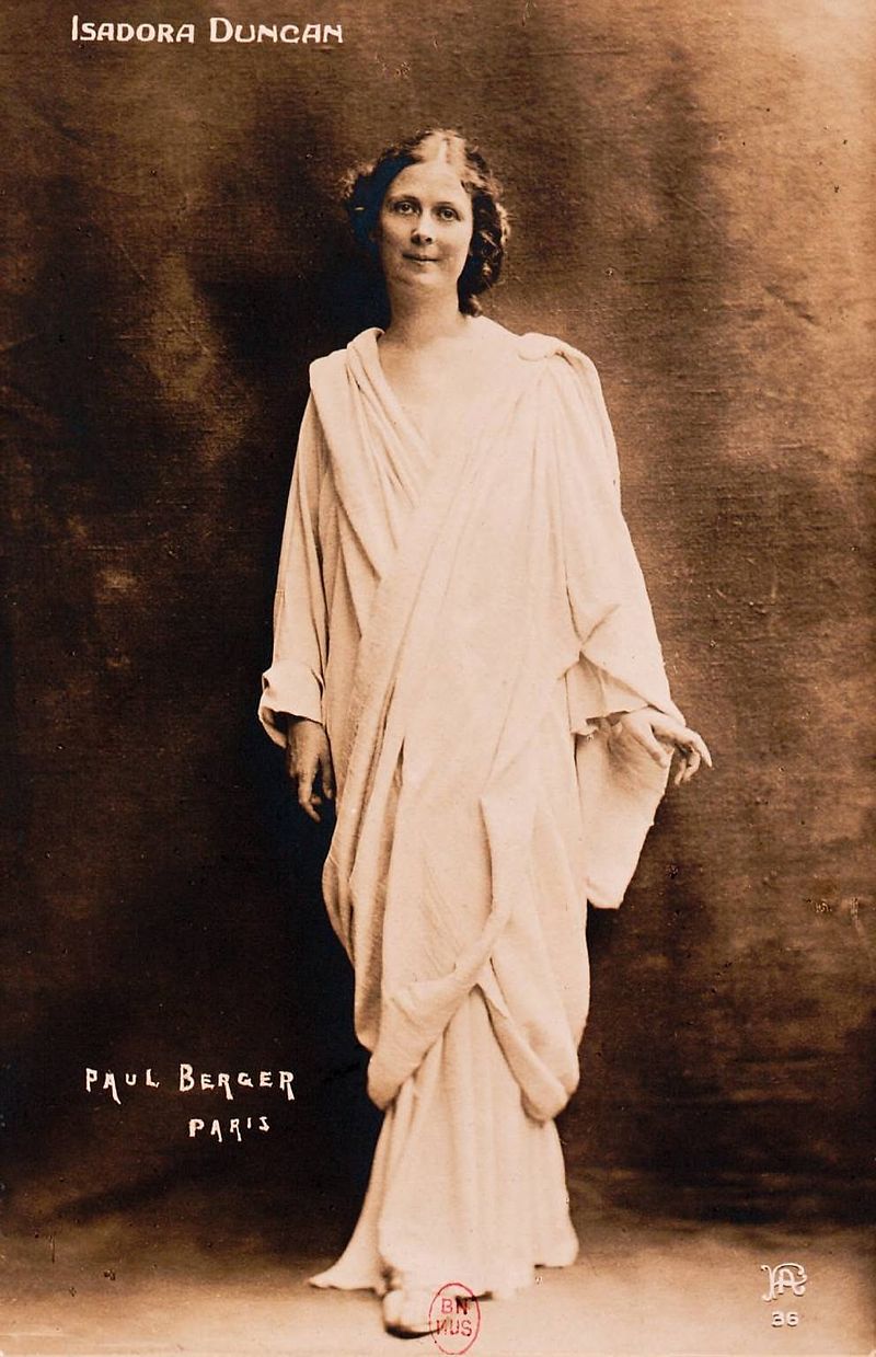Isadora Duncan - The inventor of American modern dance died tragically ...