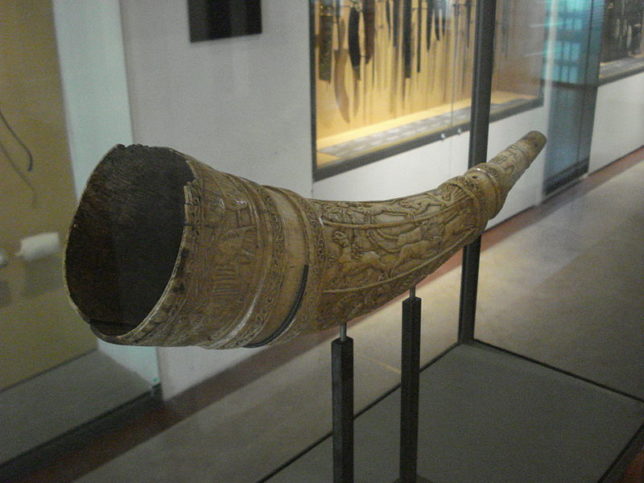 Oliphants: Ivory instruments made from elephants' tusks used by ...