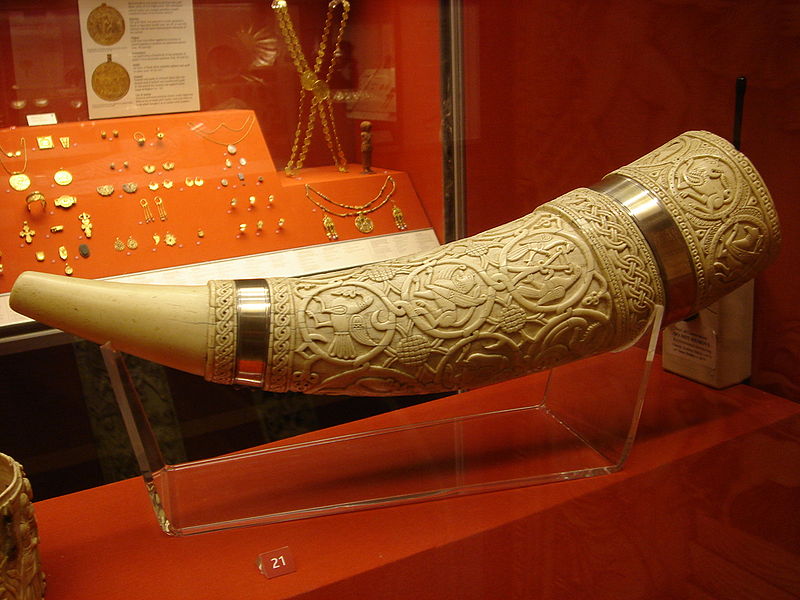 Oliphants: Ivory instruments made from elephants' tusks used by ...