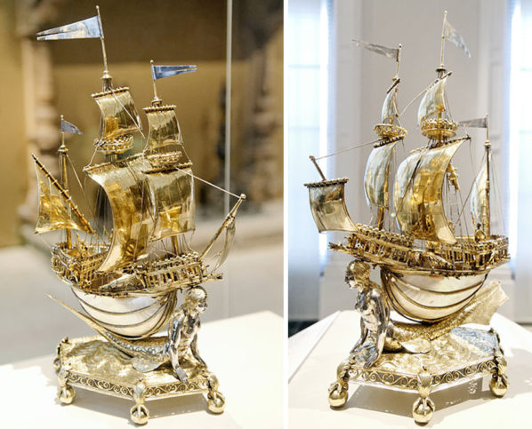 The Burghley Nef: an important part of Medieval table setting, often ...