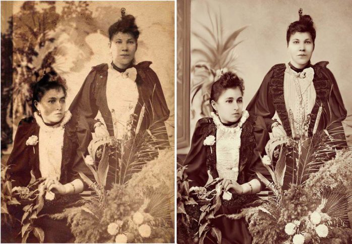 Digital artist skillfully restores severely damaged vintage photos ...