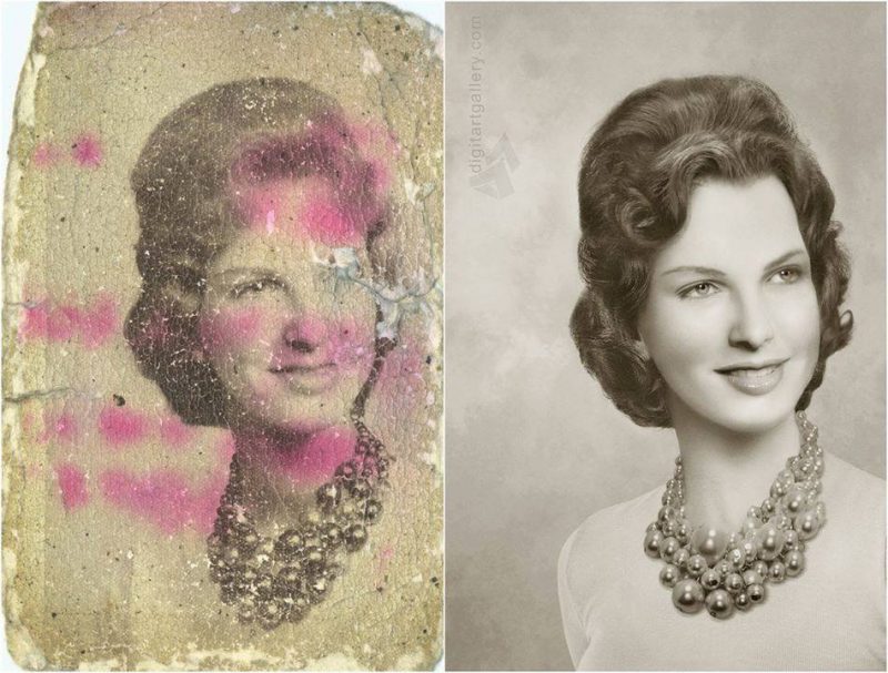 Digital artist skillfully restores severely damaged vintage photos ...