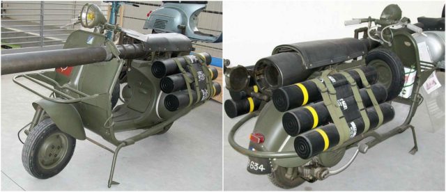 The "Bazooka Vespa": The scooter that could destroy tanks | The Vintage ...