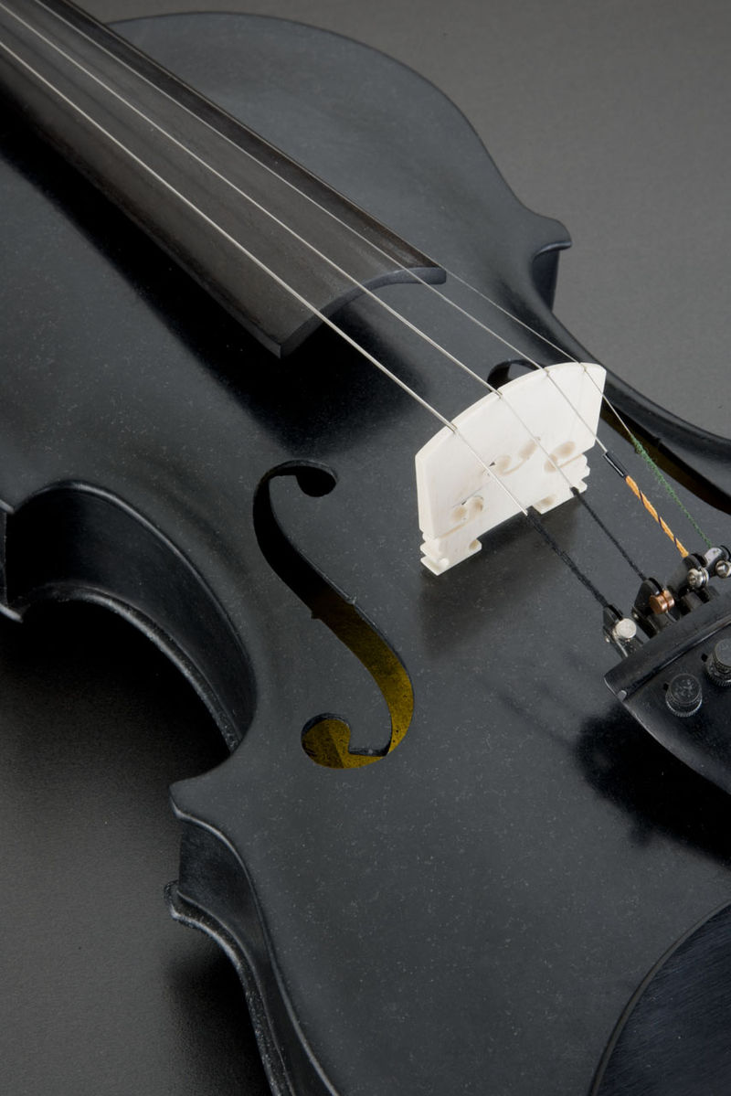 The Blackbird is a full-size playable violin made of black stone | The ...