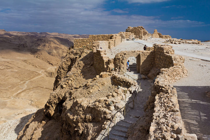 The fort of Masada: One of the most popular tourist attractions of ...