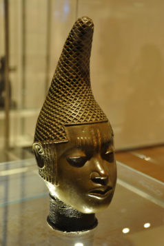 The Benin ivory mask is a sculptural portrait of the Queen Mother Idia ...