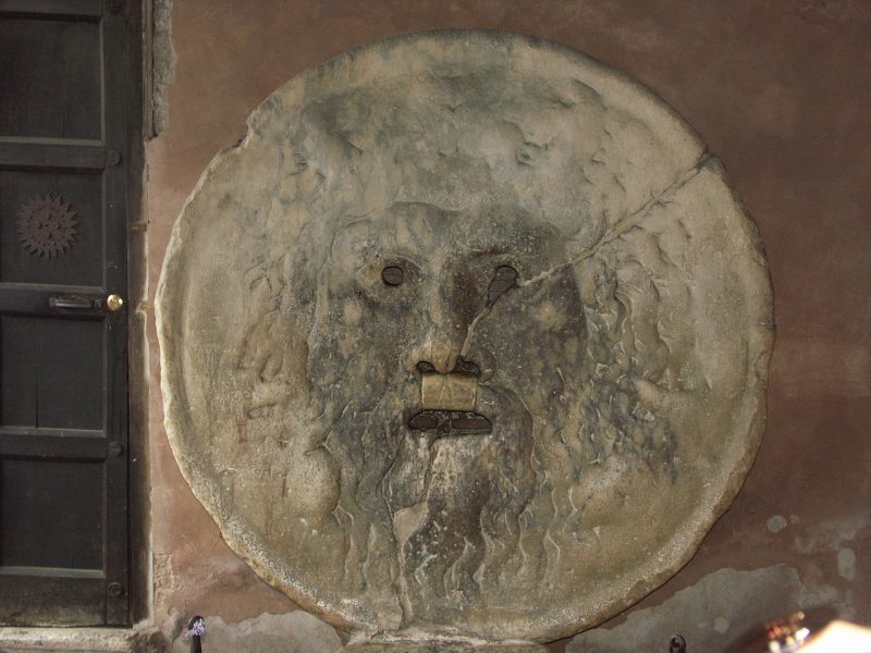 The Mouth of Truth is an enormous Roman marble disk and according to a ...