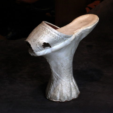 Chopines: Renaissance platform shoes popularly worn in Venice by both ...