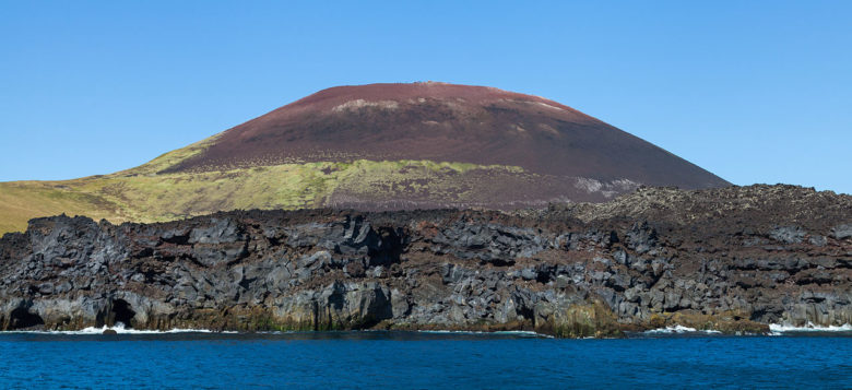 Elephant Rock: A basal sea-cliff formed by a volcanic eruption is ...