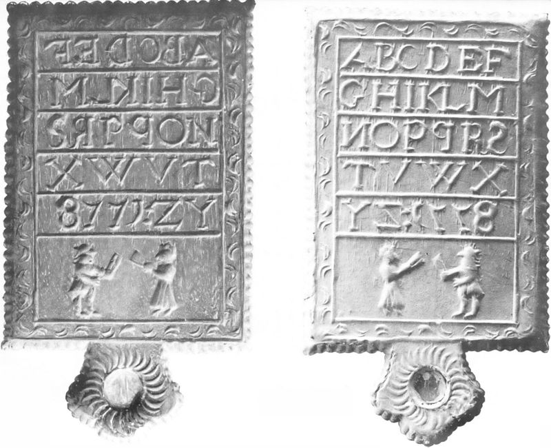 Made of wood, leather, bone, and even silver, hornbooks were used to ...