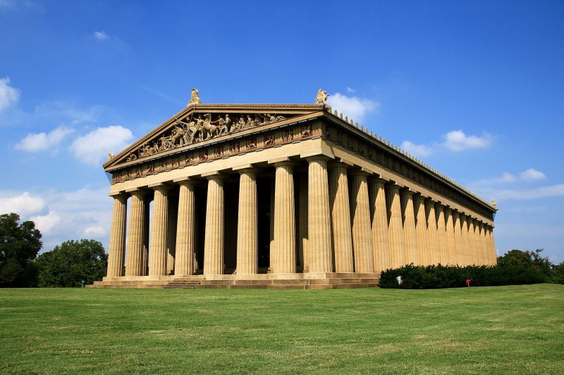 There is a full-scale replica of the original Parthenon in Nashville ...