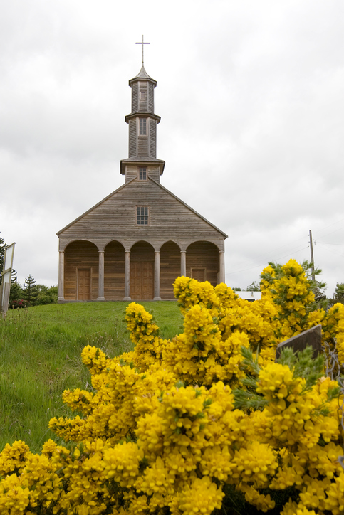 The wooden churches on the wind-swept island off Chiloe are the ...