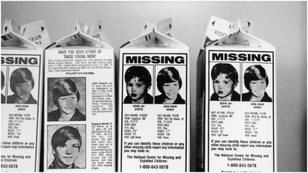 The children on the milk carton: Before AMBER alerts, authorities ...