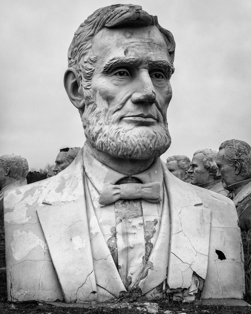 In Croaker, Virginia, a farm holds 43 colossal busts of all former U.S ...