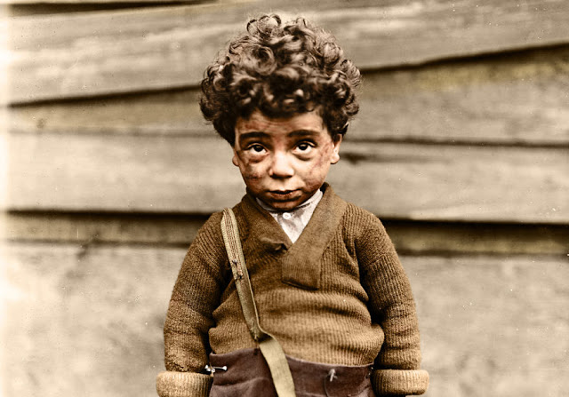 Child labor of early 20th century brought to life in colorized images ...