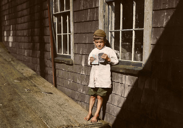 Child labor of early 20th century brought to life in colorized images ...