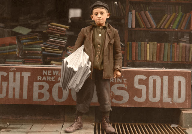 Child labor of early 20th century brought to life in colorized images ...