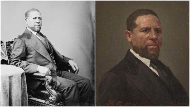 Hiram Revels, an educator and minister who served as chaplain for a ...