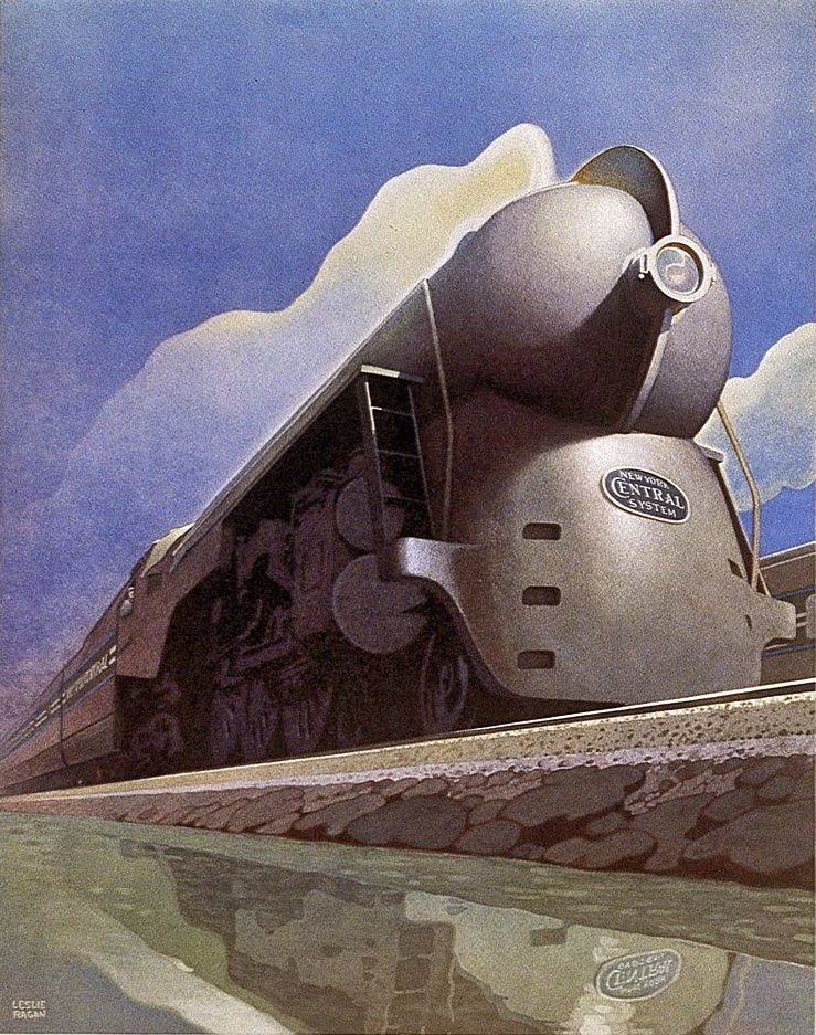 Futuristic Photos of Streamlined Art Deco Trains from the 1930s | The ...