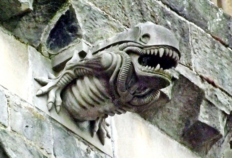 Why is the Creature from 'Alien' on a 12th century Abbey? | The Vintage ...