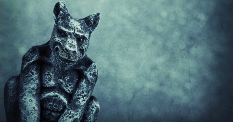 The Gargoyle that Welcomes Airport Visitors to "Illuminati Headquarters"