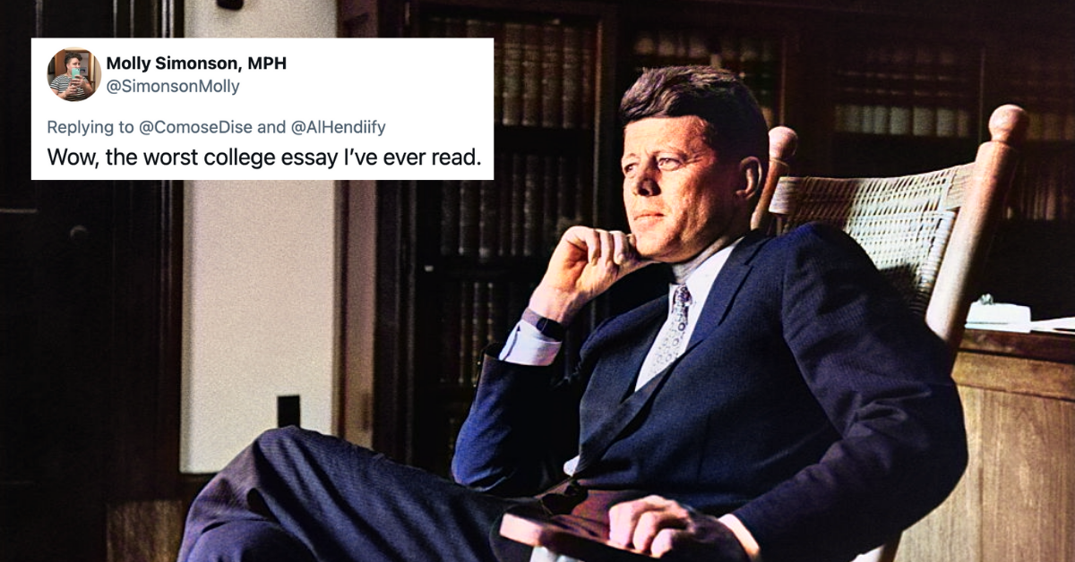 JFK's Harvard Entrance Essay Resurfaced Online and People Are Underwhelmed