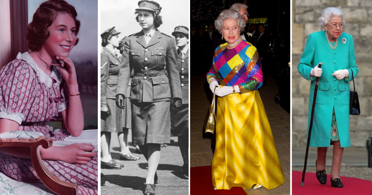 Queen Elizabeth II's Fashion Changed Drastically Over Her 70-Year Reign ...