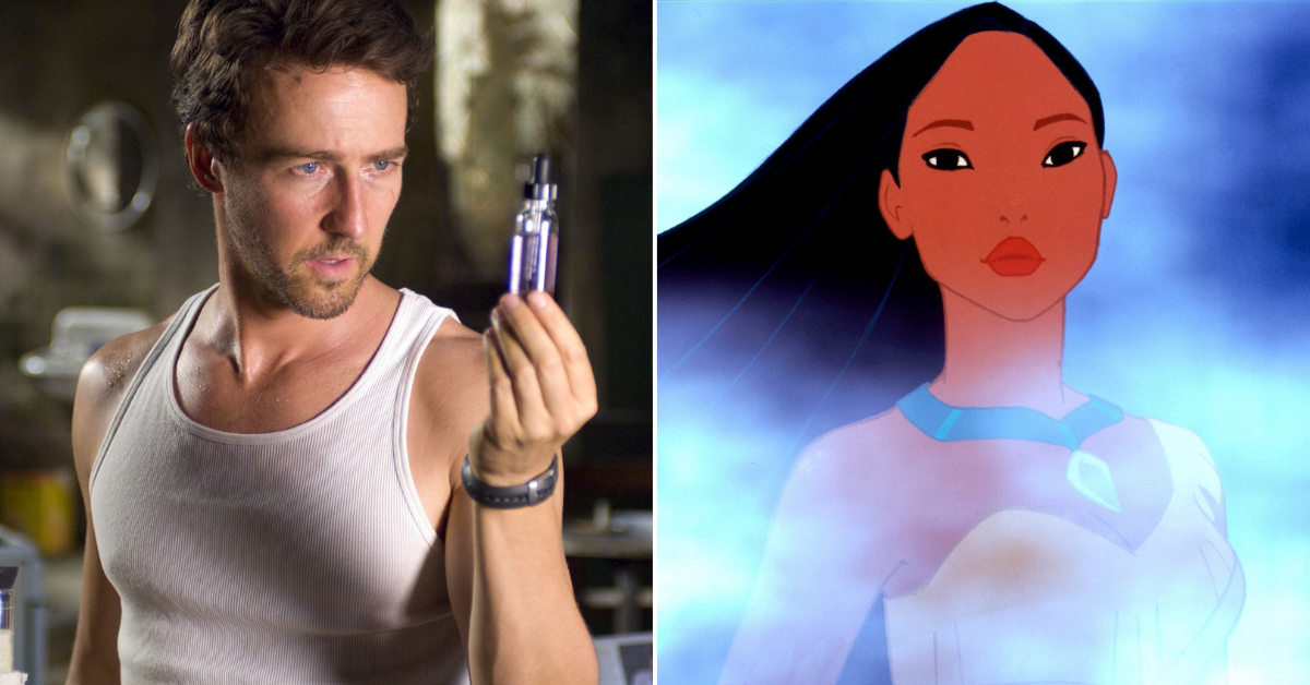 Edward Norton Has Discovered He's a Distant Descendant of Pocahontas ...